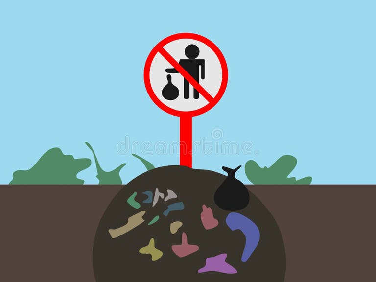 Littering Vector Illustration Flat Design Stock Vector - Illustration ...