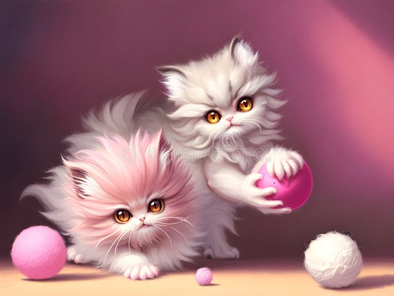 Little Adorable Cute Fluffy Persian Exotic Kitten, Generative AI ... Little Adorable Cute Fluffy Persian Exotic Kitten, Generative AI ...