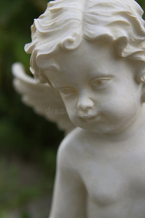 Little angel stock photo. Image of cherub, festive, marble - 10605218