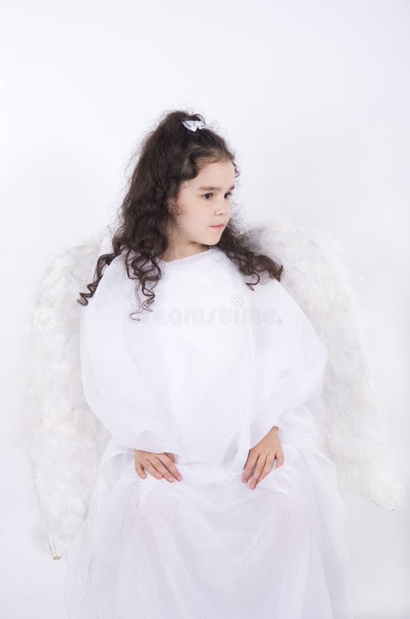 Little angel stock photo. Image of dream, clothing, adorable - 21490228