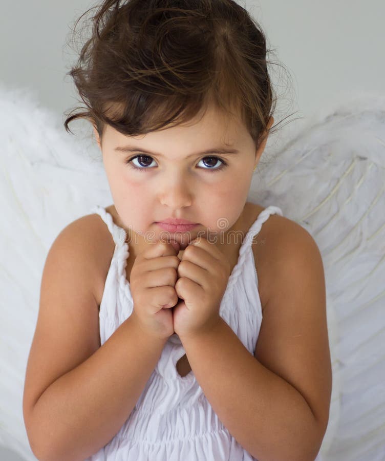 Little angel stock photo. Image of innocent, love, hair - 27445922