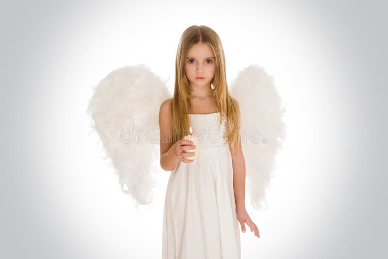 Little angel stock photo. Image of angel, human, childhood - 7486434
