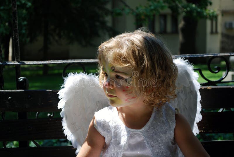 Little angel child stock photo. Image of purity, angel - 10586338