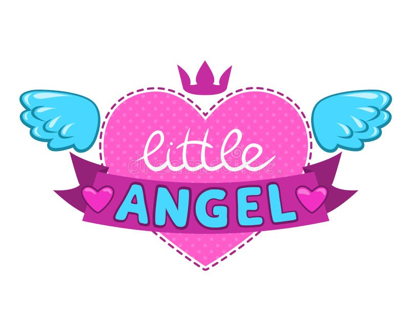 Little angel illustration stock illustration. Illustration of label ...