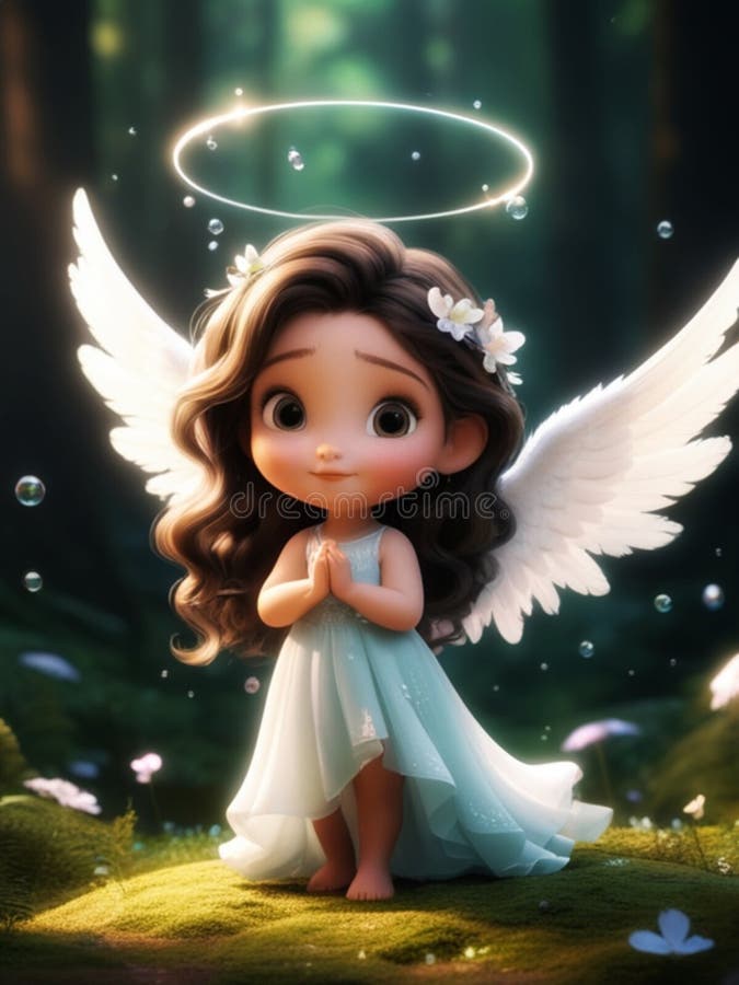 Little Angel of light 9 stock image. Image of little - 324595103