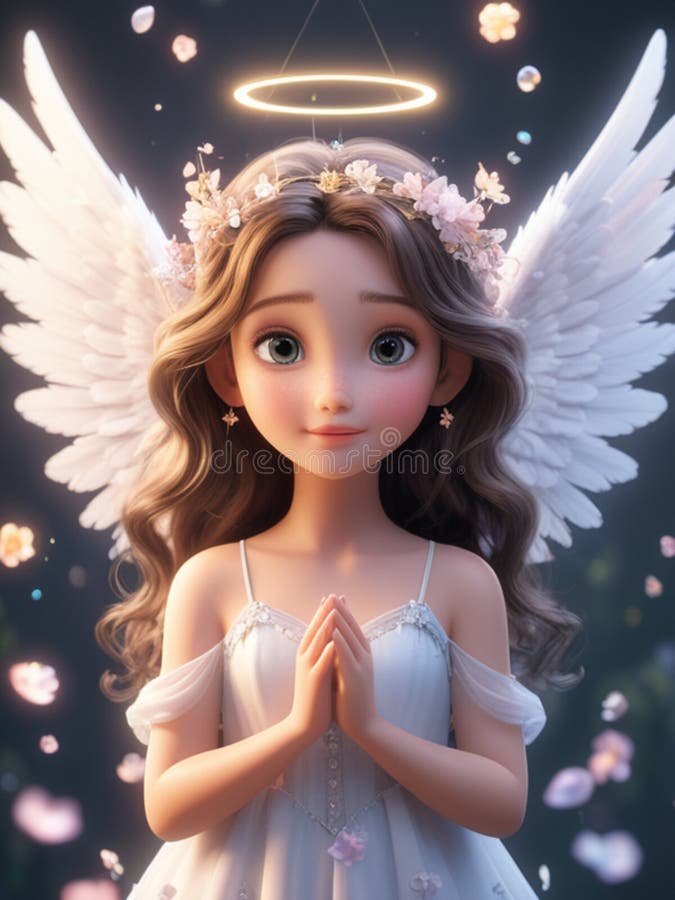 Little Angel of Light Thursday 16 Stock Illustration - Illustration of ...