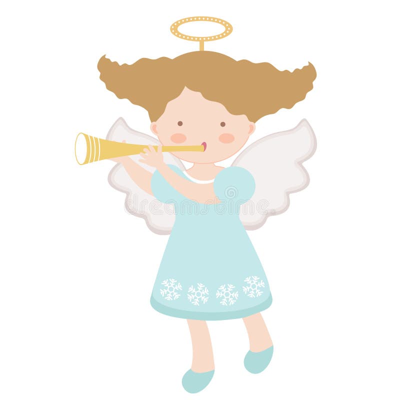 Angels Singing and Playing Instruments Stock Vector - Illustration of ...