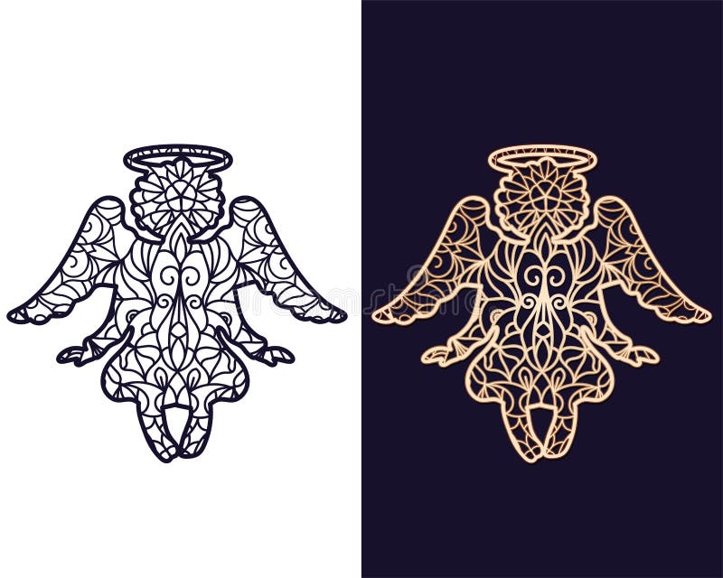 Sitting Angel Silhouette Stock Illustrations – 193 Sitting Angel ...