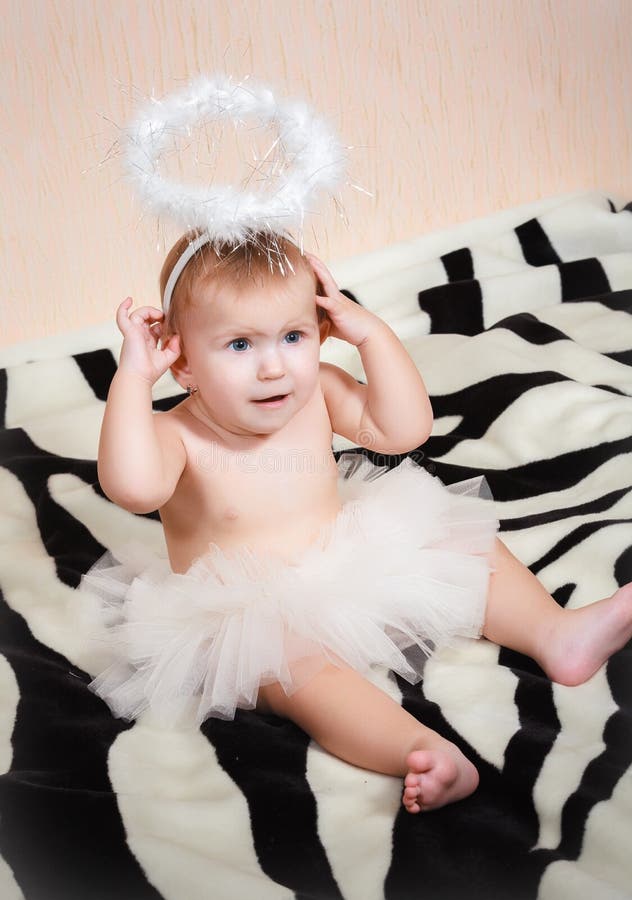 Little angelic gir stock photo. Image of childhood, girl - 37488860