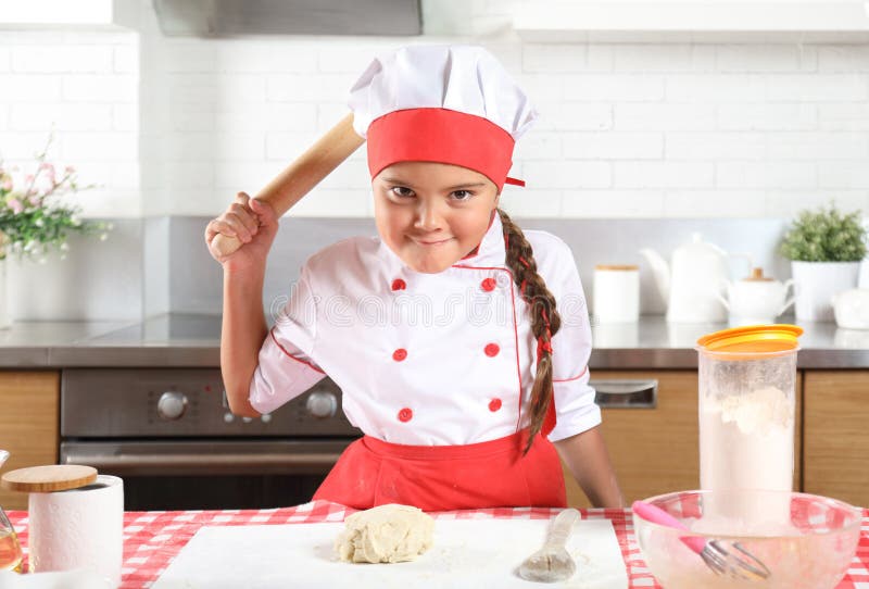 Little angry cook stock photo. Image of culinary, little - 122425720