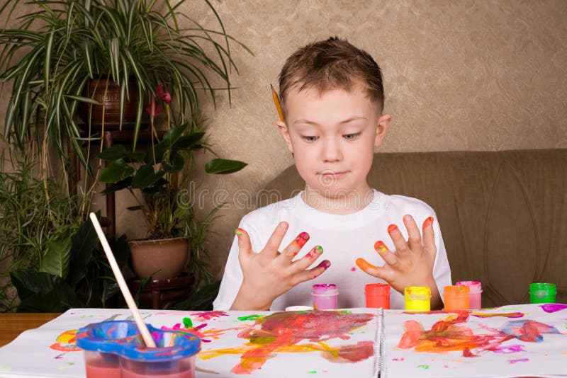 Little Artist stock image. Image of draw, creativity - 13676779