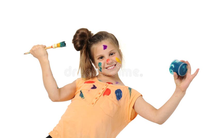 Kids art classes stock photo. Image of girls, caucasian - 38430428