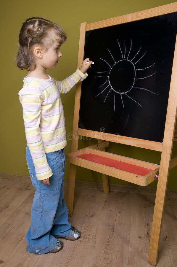 Little artist stock image. Image of communication, happy - 6486395