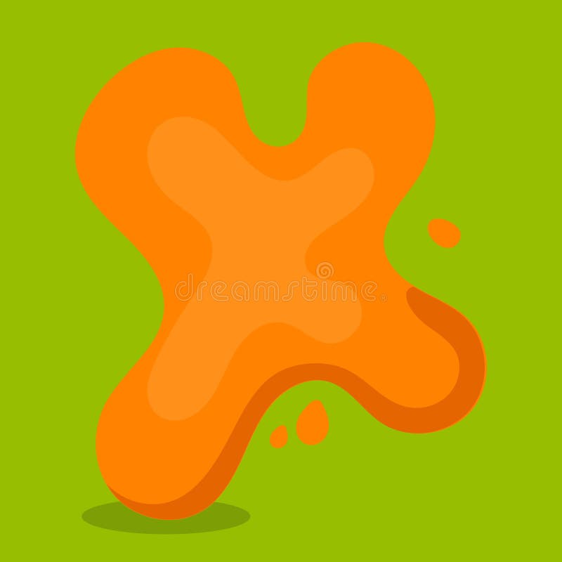 Little Artist Orange X Splash 45 Stock Vector - Illustration of cartoon ...