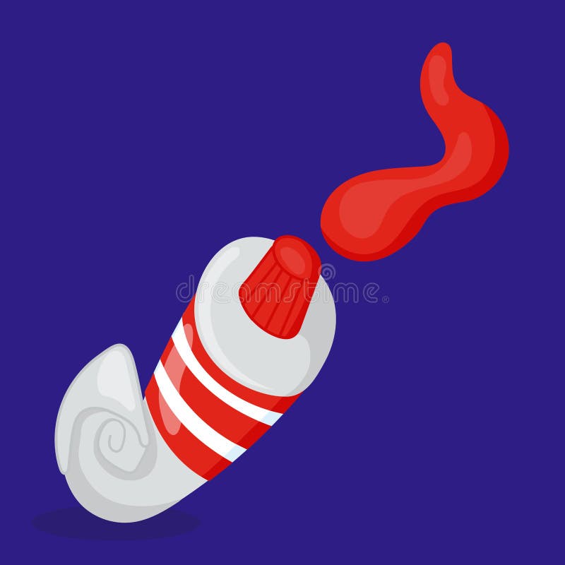 Little Artist Red Paint 52 stock vector. Illustration of little - 198988802