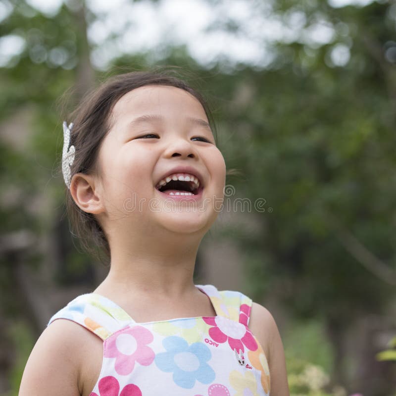 Little asian girl stock image. Image of children, expression - 45029409
