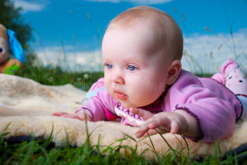Little baby stock photo. Image of beauty, carpet, baby - 15030174