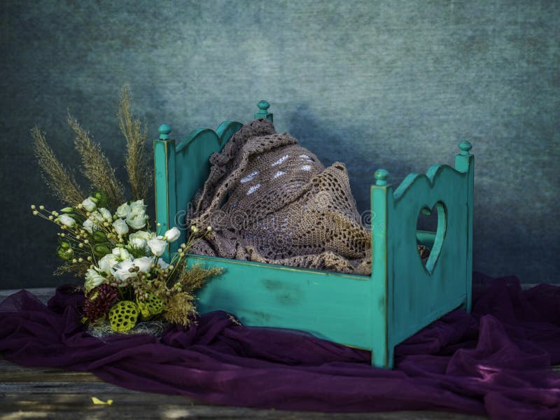 Little baby bad stock image. Image of bedding, toddler - 228878651