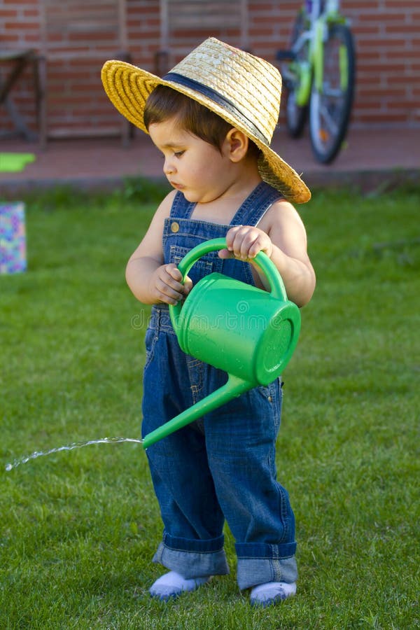 6+ Little baby boy gardener playing Free Stock Photos - StockFreeImages