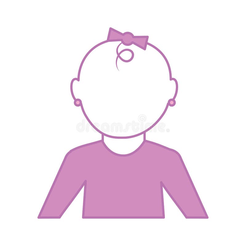 Little baby character icon stock vector. Illustration of neonatal ...