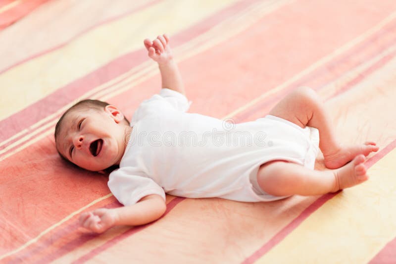 Little baby crying stock image. Image of adorable, behavior - 22918677