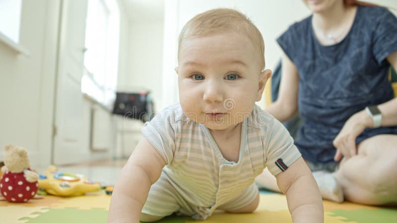 A Little Baby Curious Baby Looking in the Camera Stock Image - Image of ...