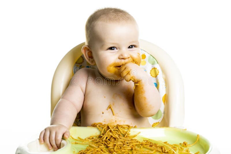 260 Baby Eating Spaghetti Making Mess Stock Photos - Free & Royalty ...