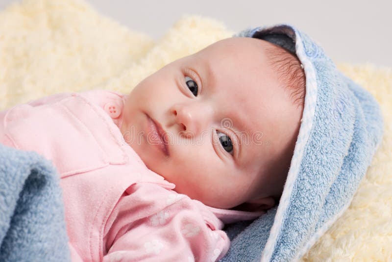 Little Baby Girl Looking stock photo. Image of caucasian - 15372132