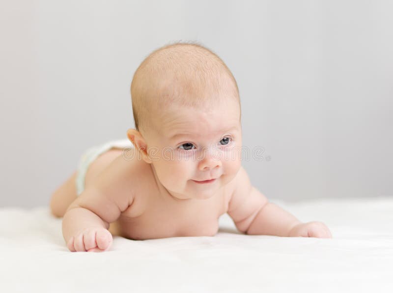Baby on table isolated stock photo. Image of childbirth - 3958512