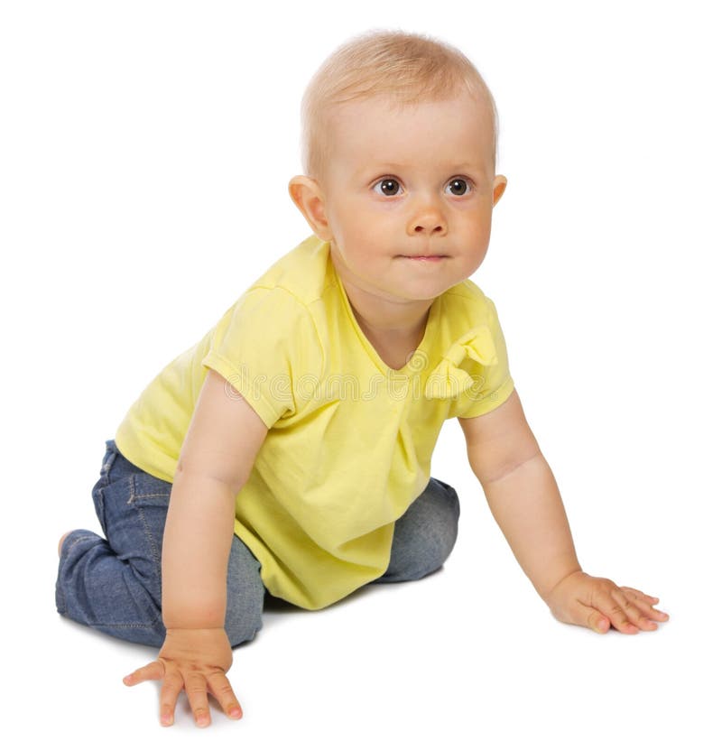 Little baby isolated stock image. Image of facial, cute - 61232721