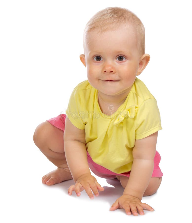 Little baby isolated stock photo. Image of elementary - 61232988