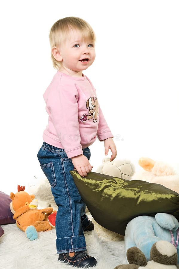 Little baby is playing stock photo. Image of carefree - 13259930