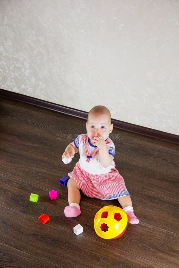 Little Baby Playing with Toys Stock Photo - Image of colorful ...