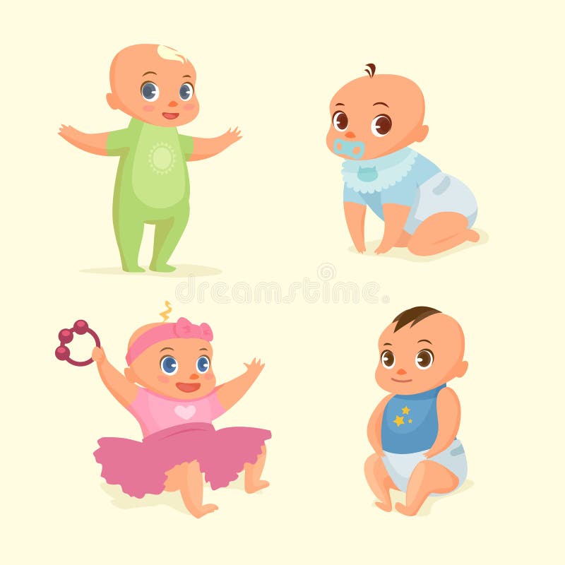 2 Month Old Baby Watching Cartoons Clipart