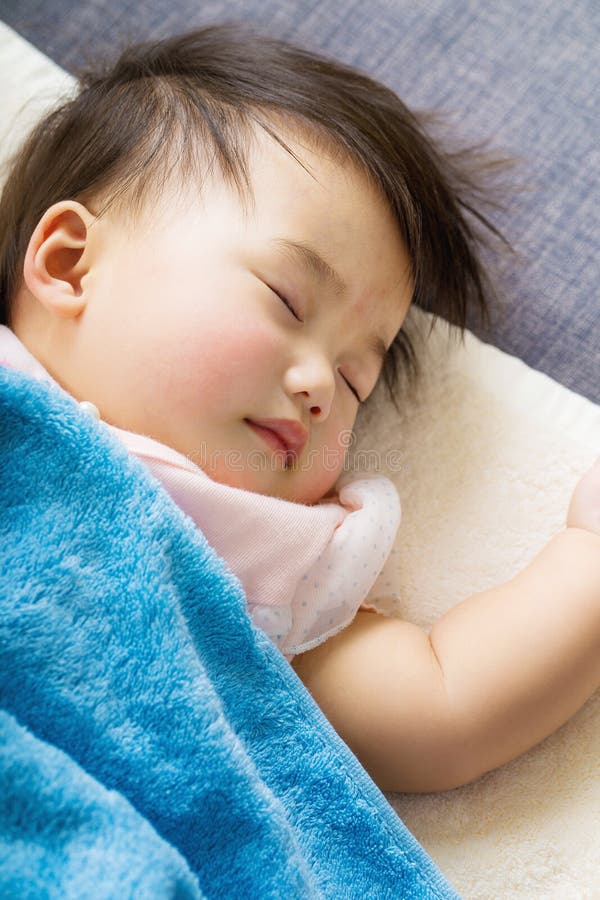 Little baby sleeping stock image. Image of korean, female - 36569891