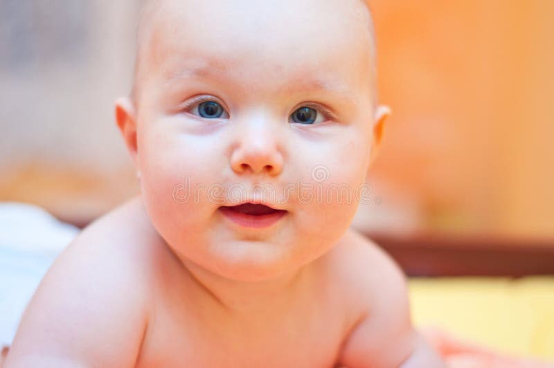 Little baby stock image. Image of infant, face, cute - 35437643