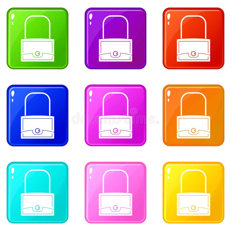 Little Bag Icons 9 Set Stock Illustrations – 5 Little Bag Icons 9 Set ...