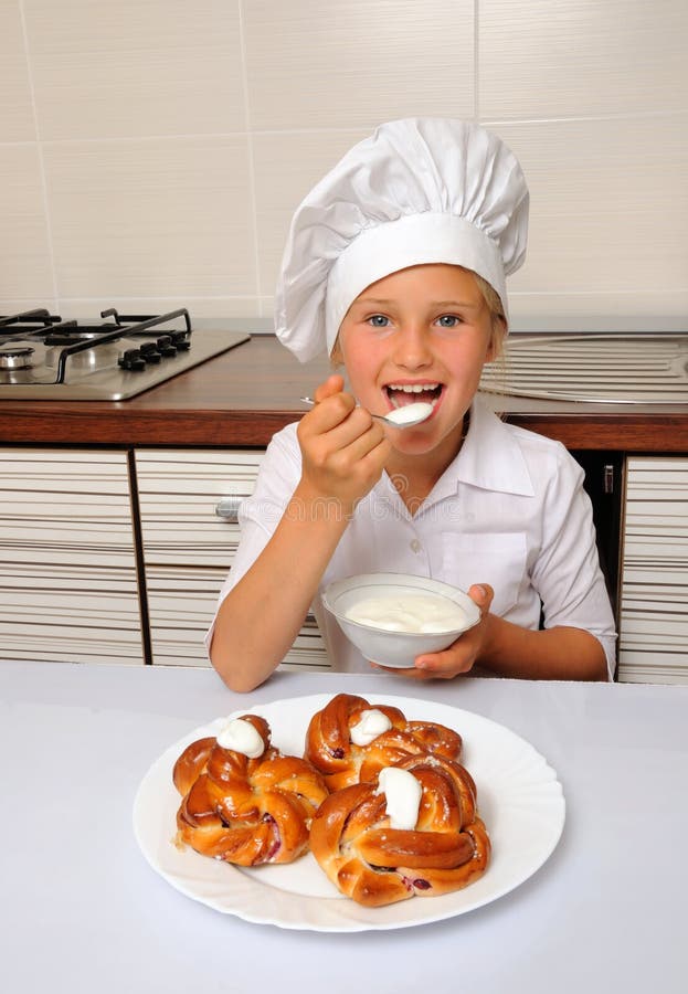 Little baker stock photo. Image of child, baker, children - 22219552