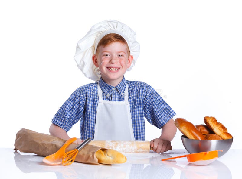 Little baker boy stock photo. Image of breaking, healthy - 63855480