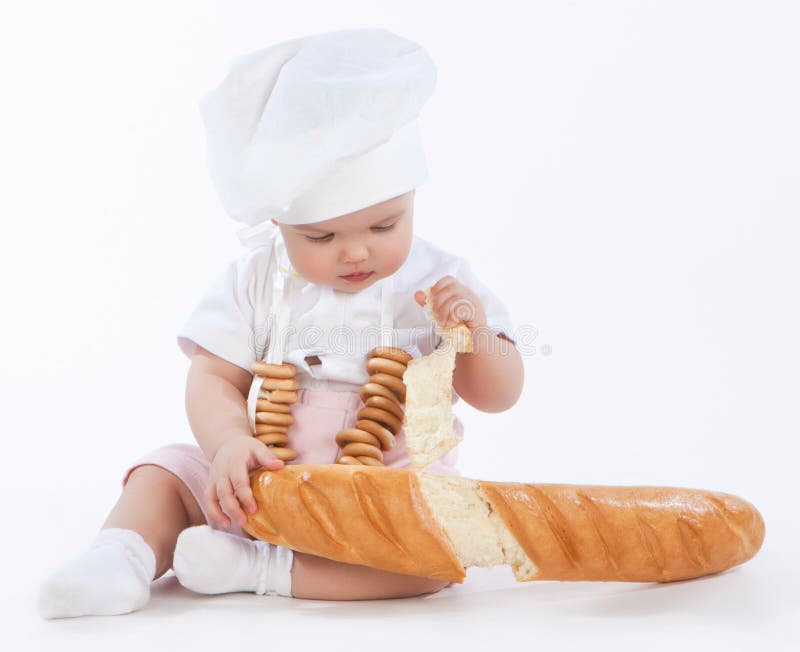 Little baker stock image. Image of eggs, small, kitchen - 5257195