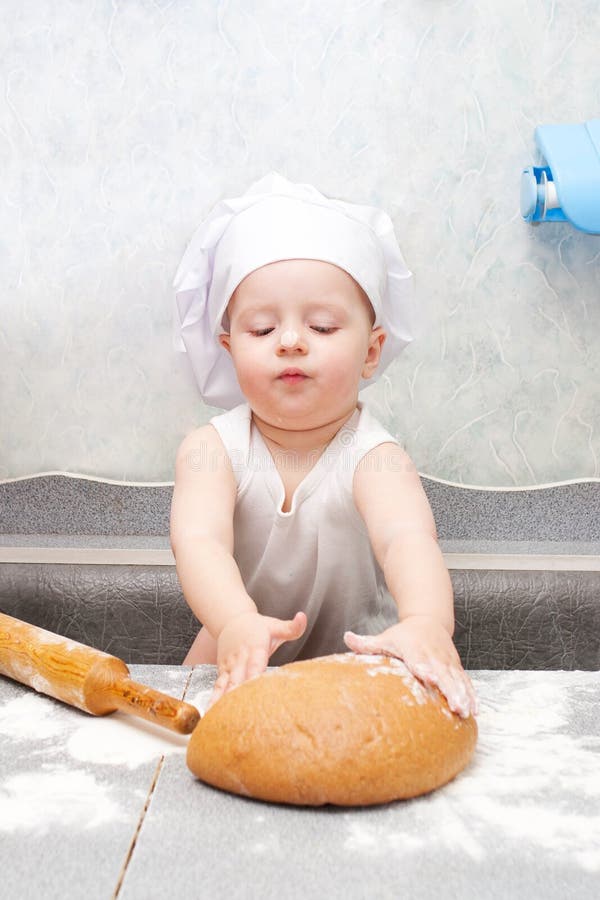 Little baker stock image. Image of eggs, small, kitchen - 5257195