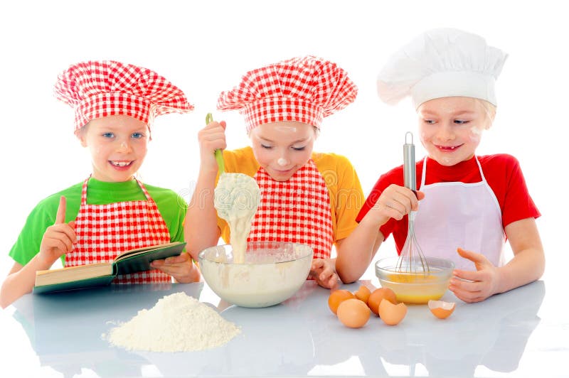 Little bakers stock image. Image of happiness, cooking - 34668677