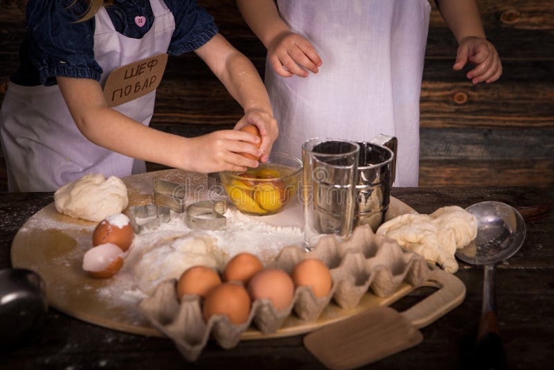 Little bakers stock image. Image of childhood, cake, funny - 34453743