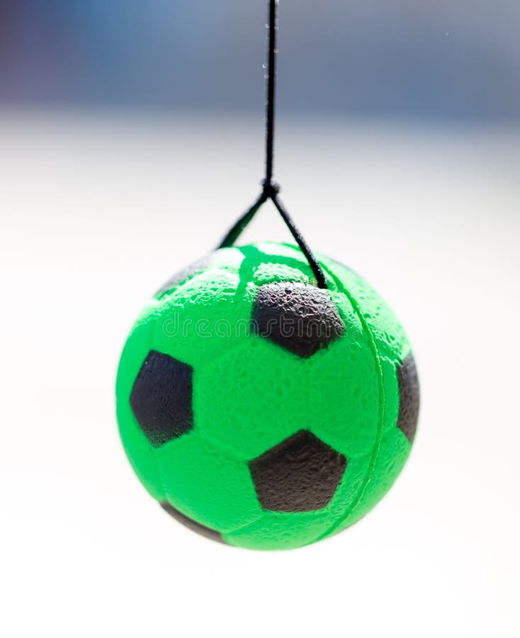 Little Ball for the Game Hanging on the Rope Stock Photo - Image of ...