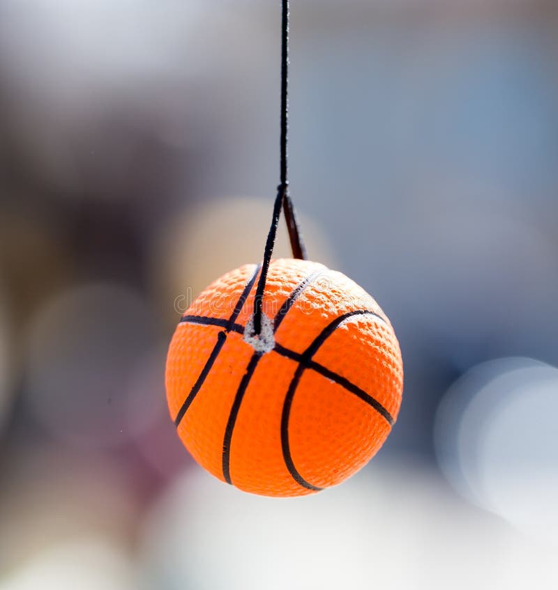 Little Ball for the Game Hanging on the Rope Stock Photo - Image of ...