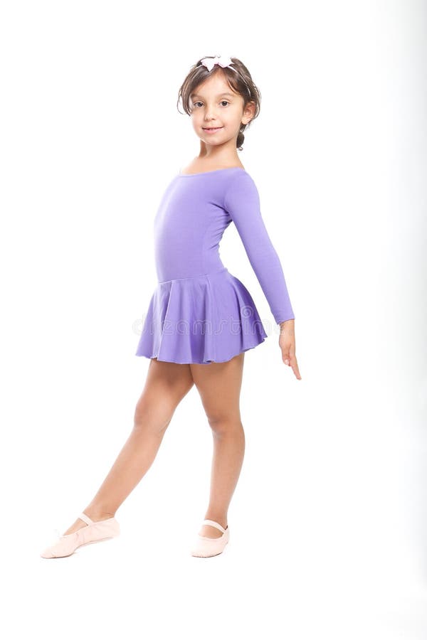 Little ballerina stock photo. Image of pose, tutu, purple - 46870292