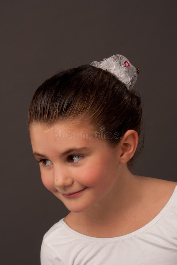 Little Cute Ballet Girl Doing Splits Stock Photo - Image of event ...