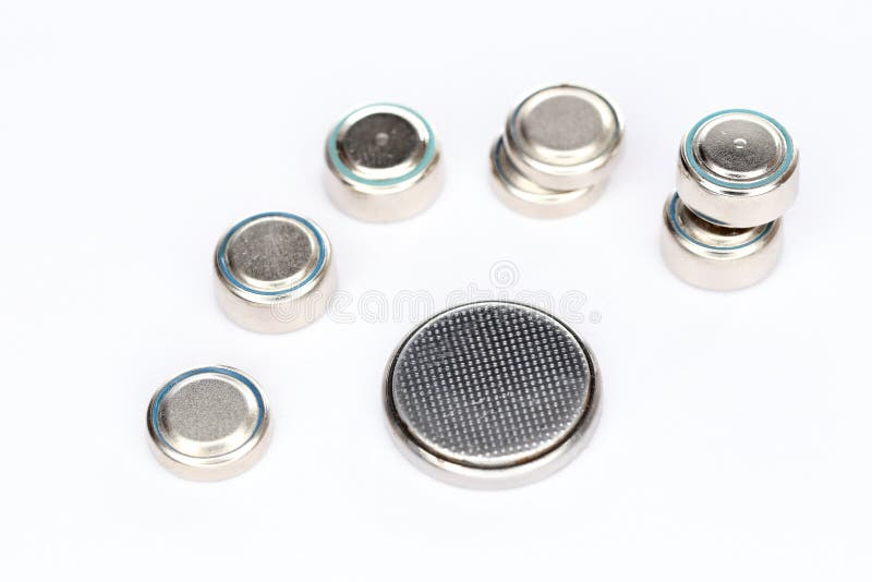 Little batteries stock image. Image of arrangement, flat - 48245413