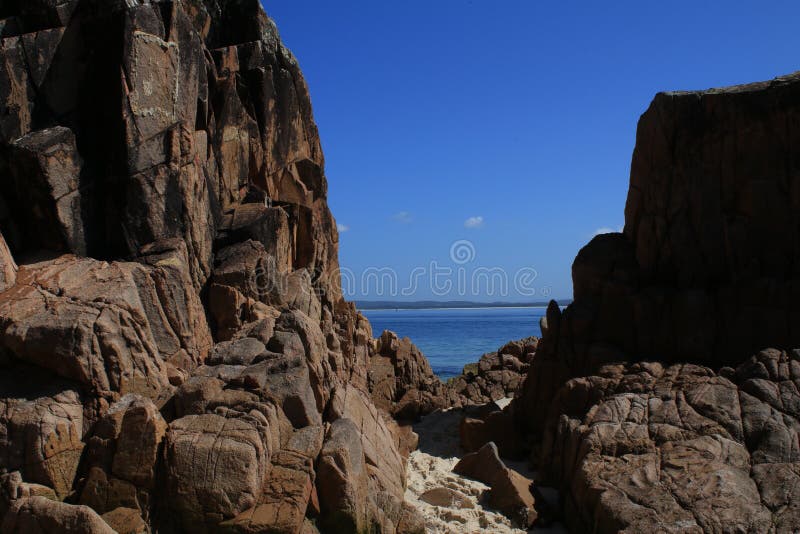 Little Bay stock image. Image of beach, little, formations - 48607765