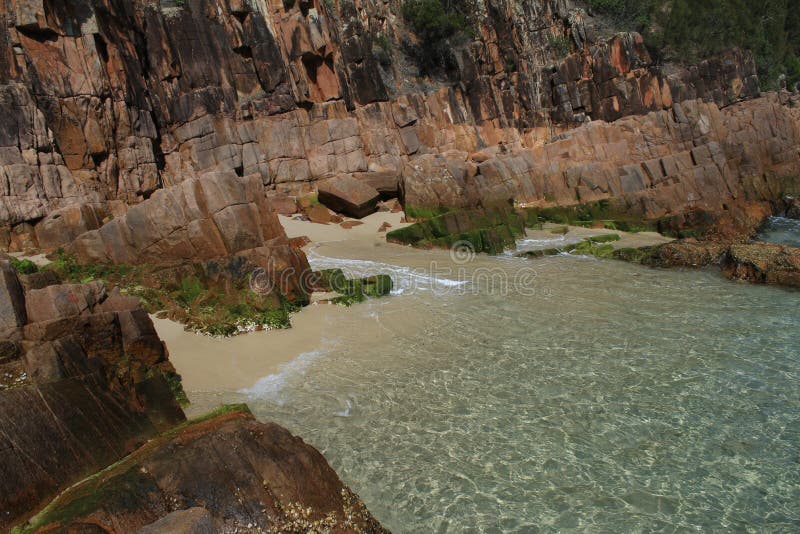 Little Bay Rocks stock photo. Image of blue, coastline - 49109432